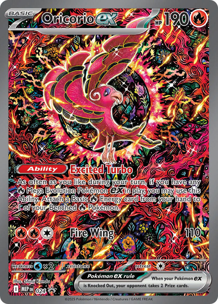 Oricorio ex - 024 - ME: Mega Evolution Promo – Topcard